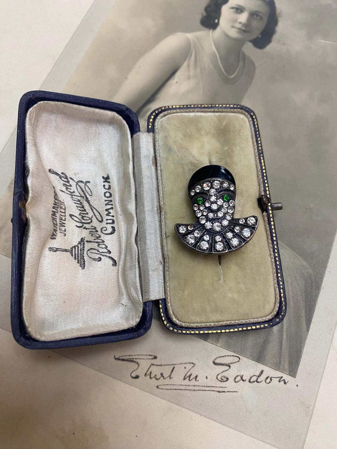 Art Deco Pierre Bex Pierrot Clown Lace Pin Brooch - Etsy