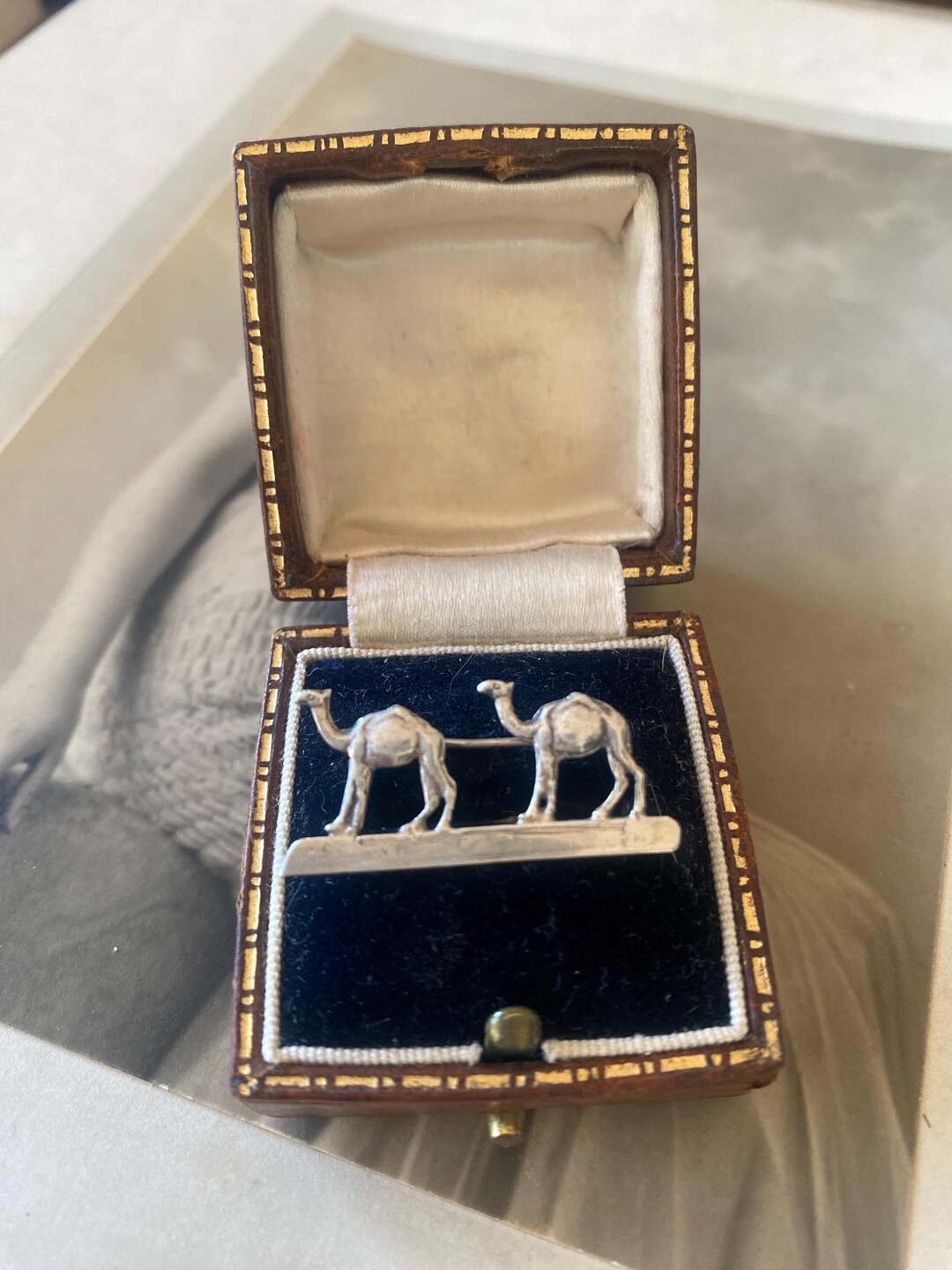 Art Deco Hallmarked Silver Camel Bar Brooch - Etsy