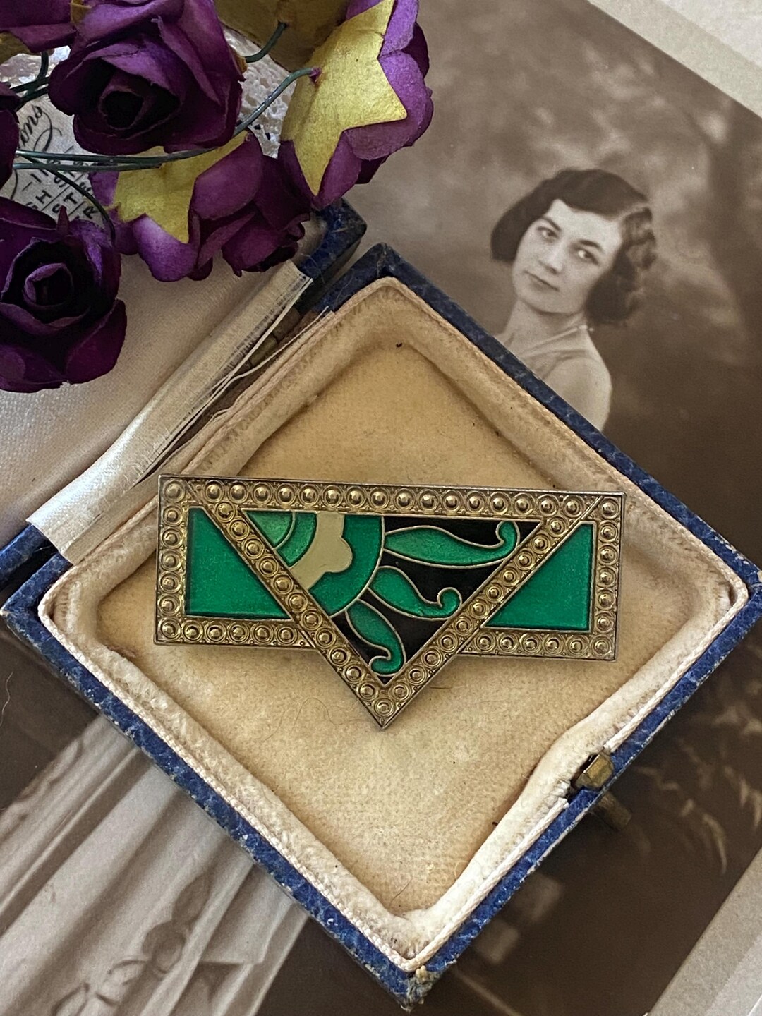 Vintage Art Deco Pierre Bex Diamond Geometric Lace Pin Brooch - Etsy
