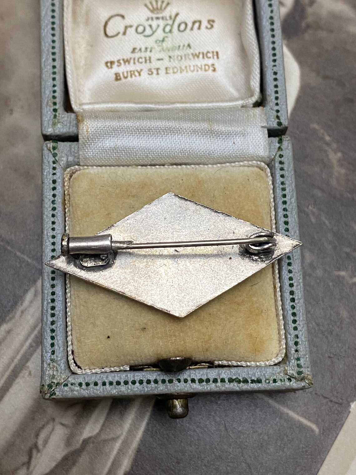 Vintage Art Deco Pierre Bex Diamond Geometric Lace Pin Brooch - Etsy