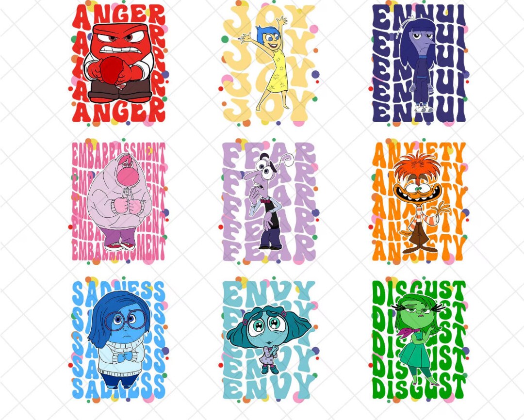 Inside Out 2 Png, Inside Out Character Png, It's Okay to Feel All the ...