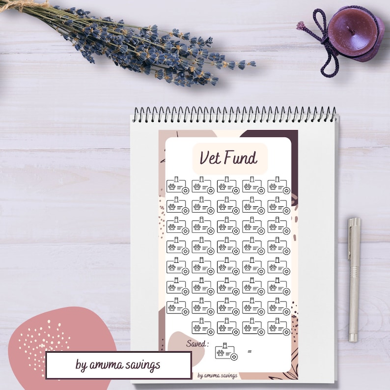 A6 Pets Saving Challenge, Printable Cash Envelopes, Dog & Pet Fund ...