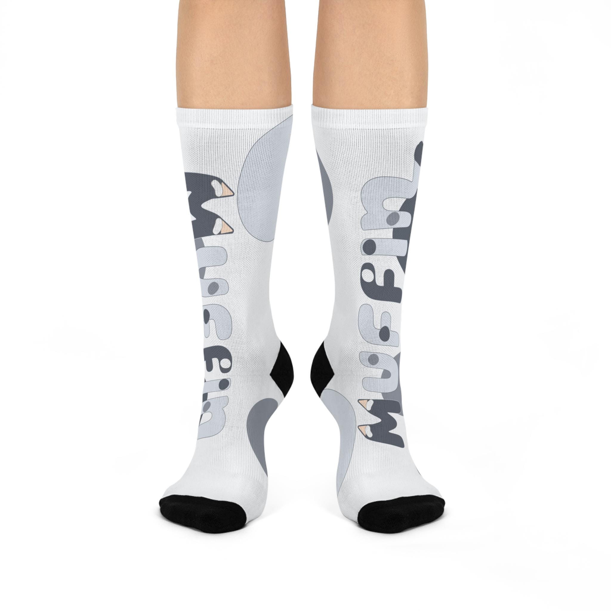 Crew Socks, Fun Cartoon Socks, Bluey Inspired Socks, Cute Muffin Socks ...