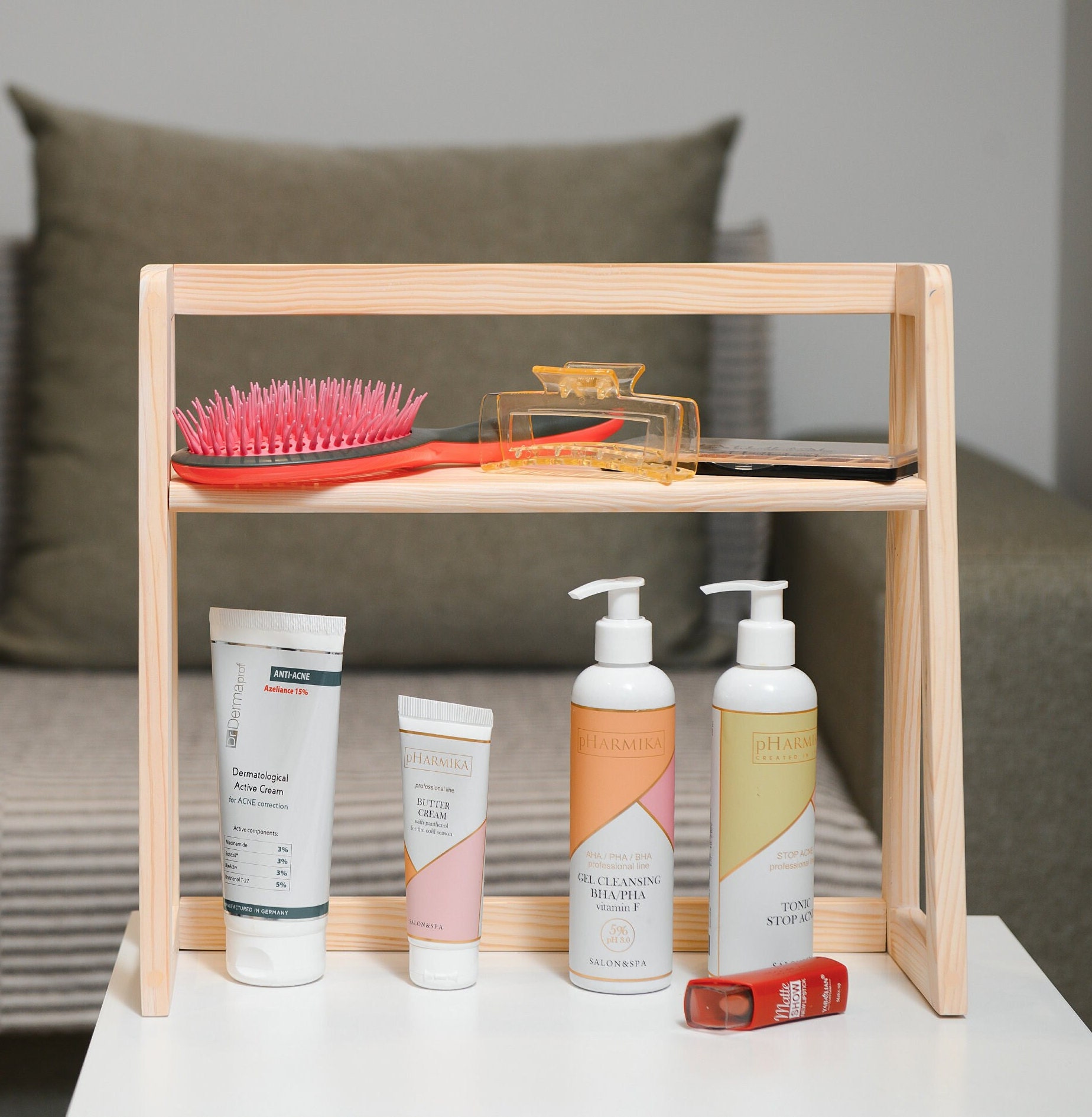 Handcrafted Collapsible Wooden Shelf Compact Storage Solution for Home ...