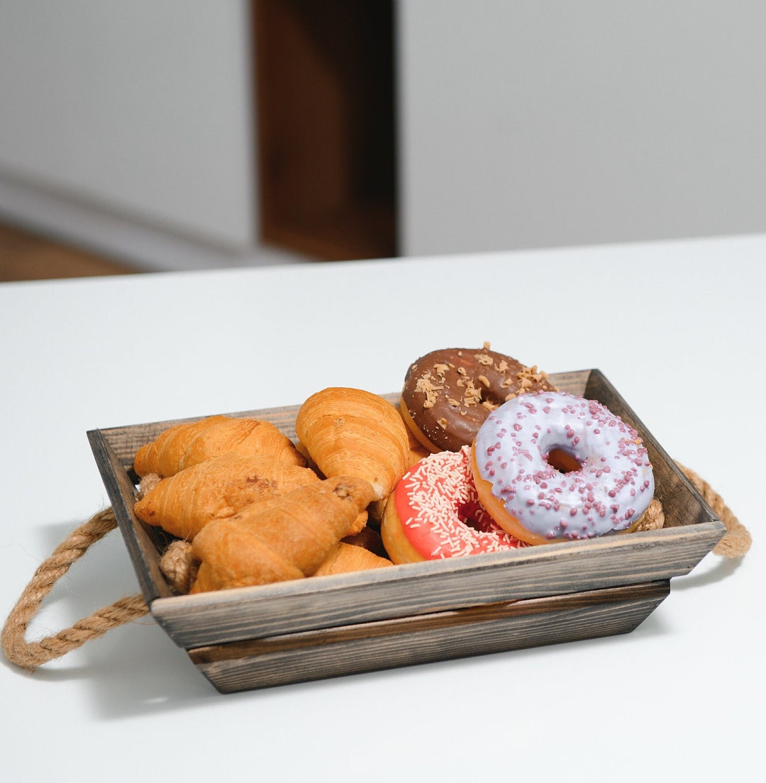 Handmade Wooden Fruit Plate / Wooden Vase / Kitchen Organizer / Sweets ...