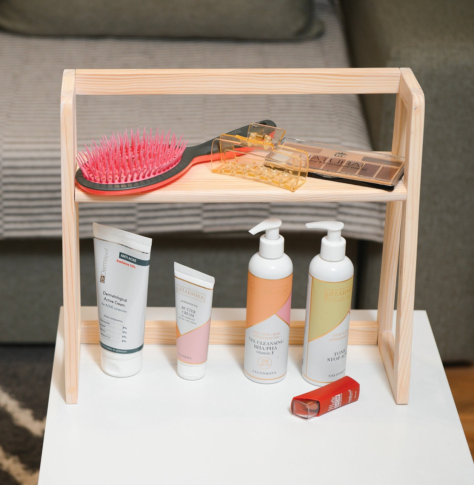 Handcrafted Collapsible Wooden Shelf Compact Storage Solution for Home ...