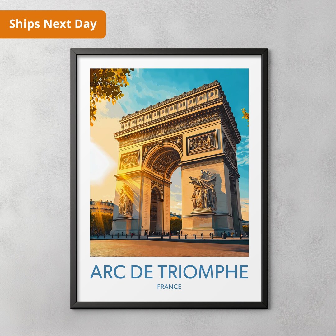 Arc De Triomphe Travel Print - France | Travel Art | Birthday Gift ...