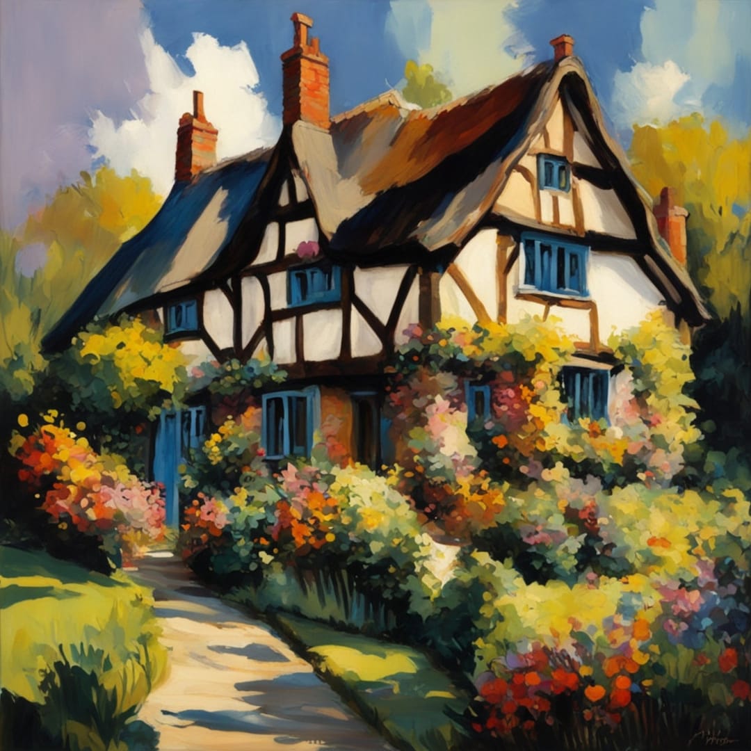 Tudor Country House Cross Stitch Pattern - Etsy