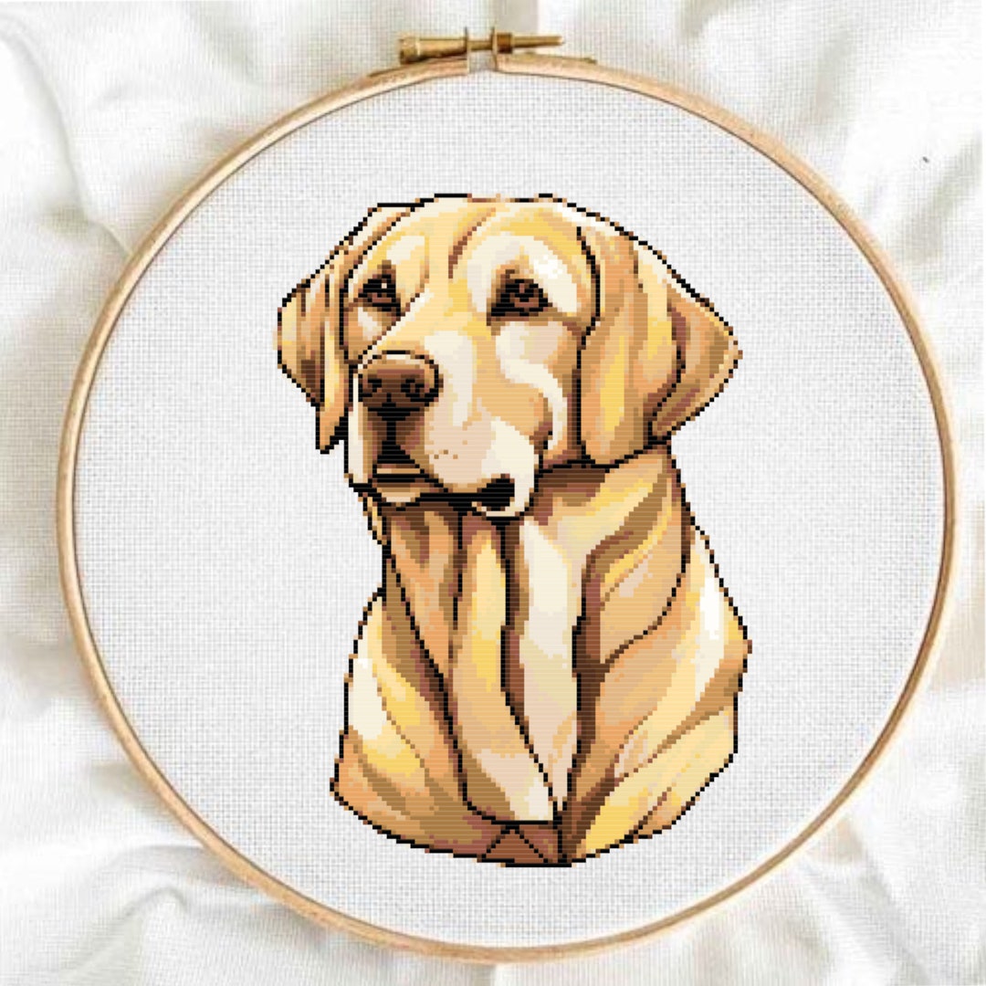 Golden Labrador Cross Stitch Pattern - Etsy