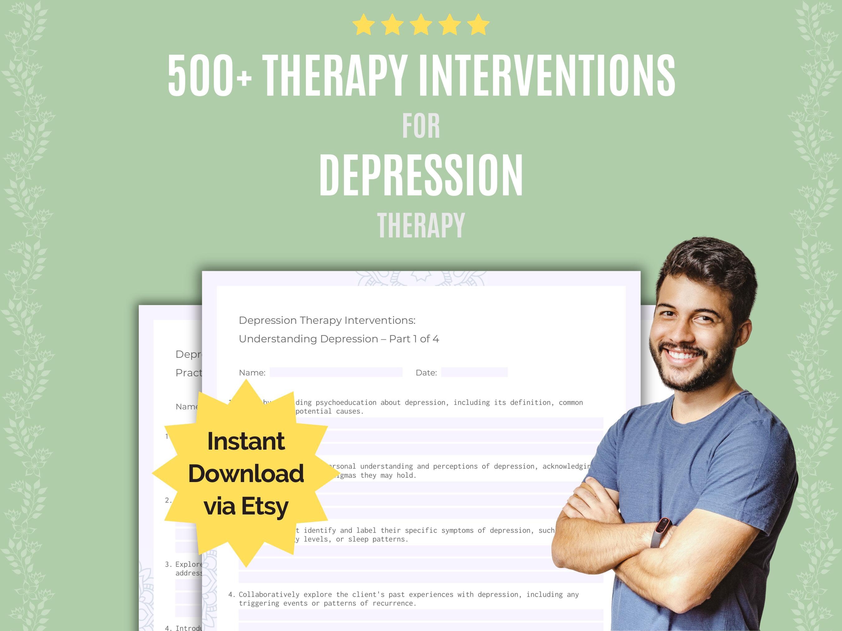 Depression Therapy Interventions Therapy, Intervention, Strategy ...
