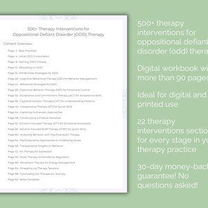 Oppositional Defiant Disorder (ODD) Therapy Interventions | Therapy ...
