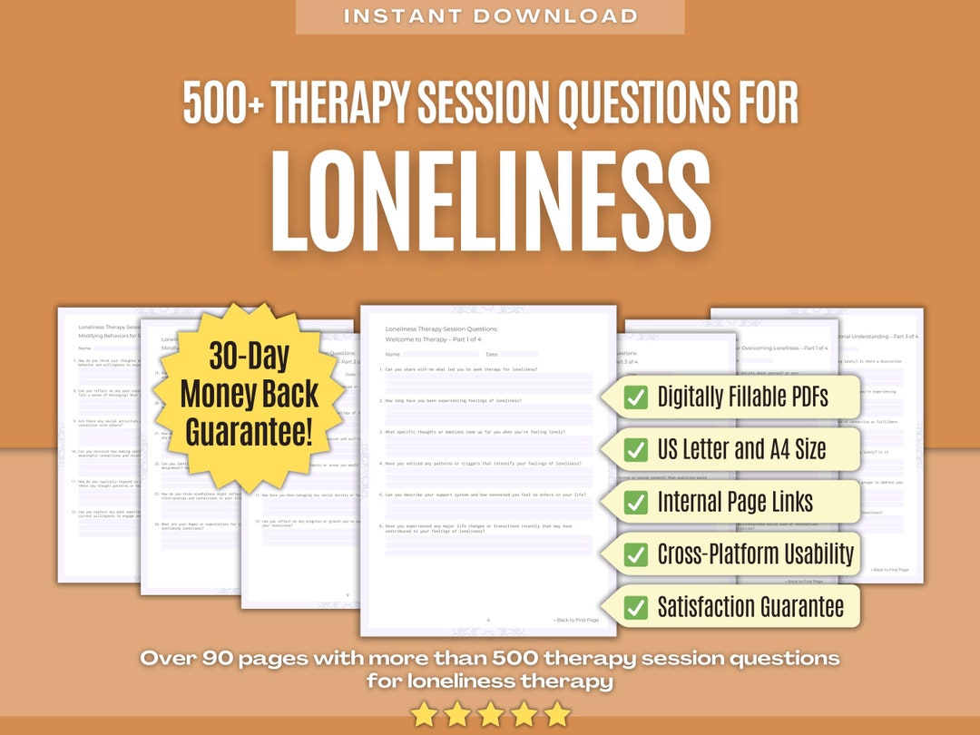 Loneliness Therapy Session Questions | Therapy, Question, Therapist ...