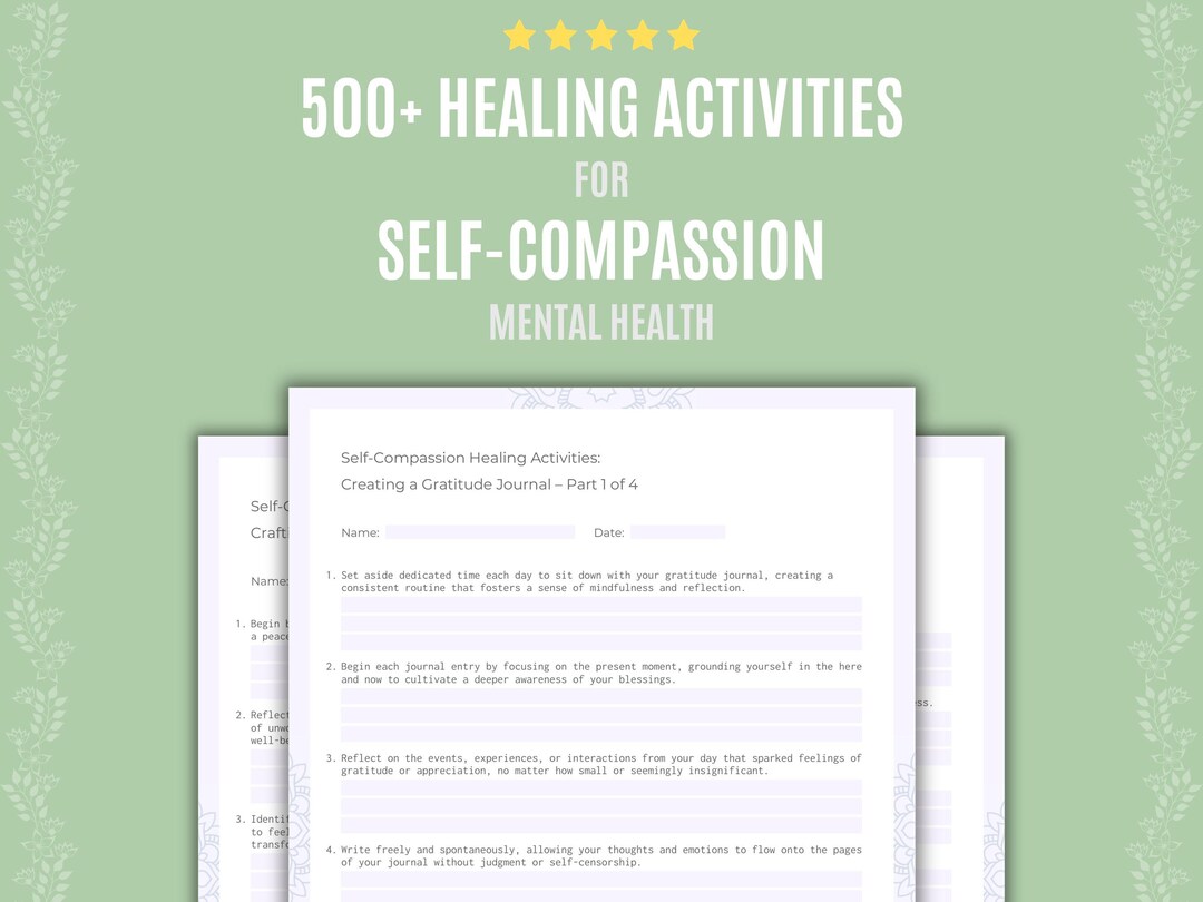 Self-compassion Healing Activities Self-compassion Mental Health ...