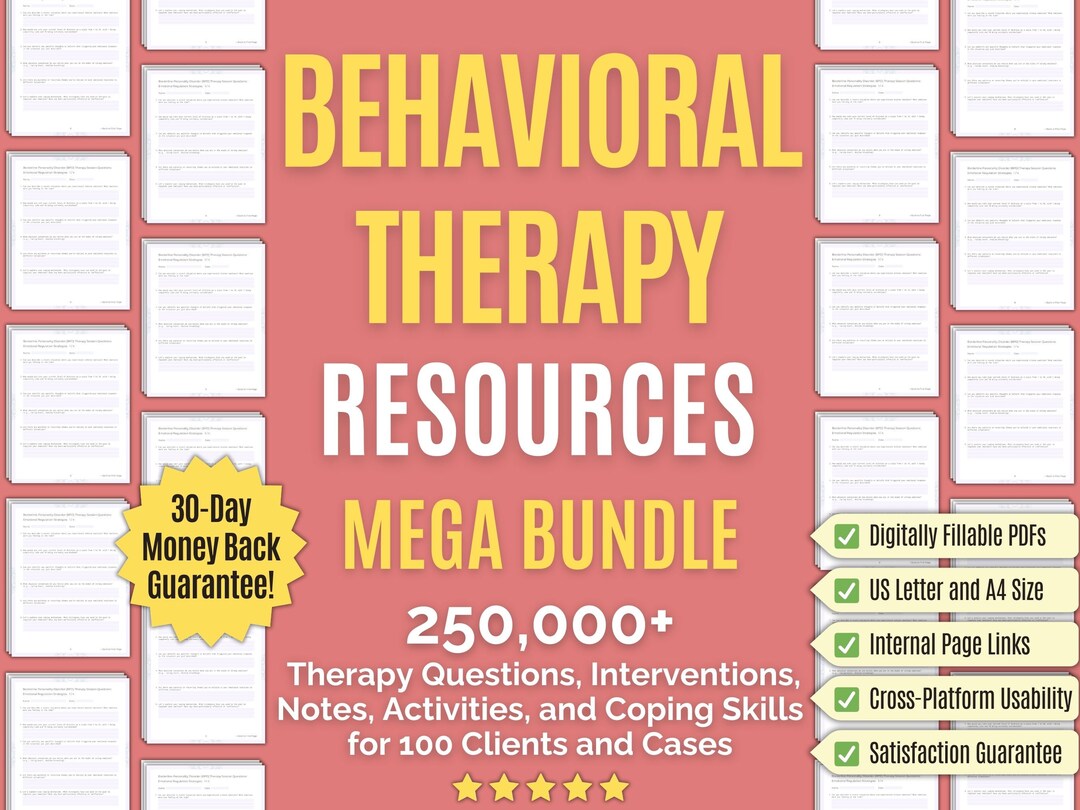Behavioral Therapy Resources MEGA Bundle | Behavioral Therapy Therapy ...