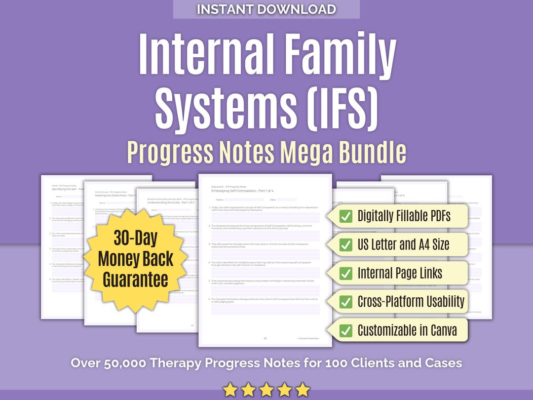 Internal Family Systems (IFS) Therapy Notes MEGA Bundle | IFS Therapy ...