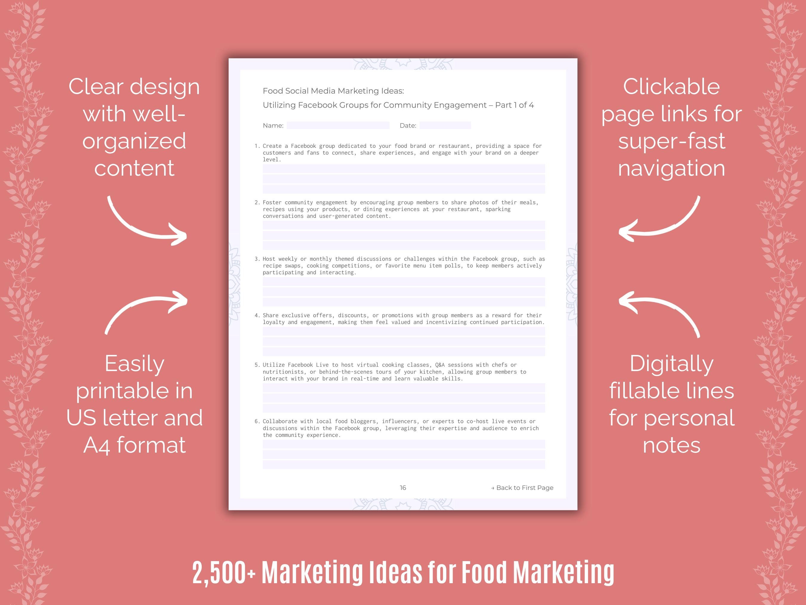 Food Marketing Ideas Bundle Digital Marketing Ideas, Social Media ...