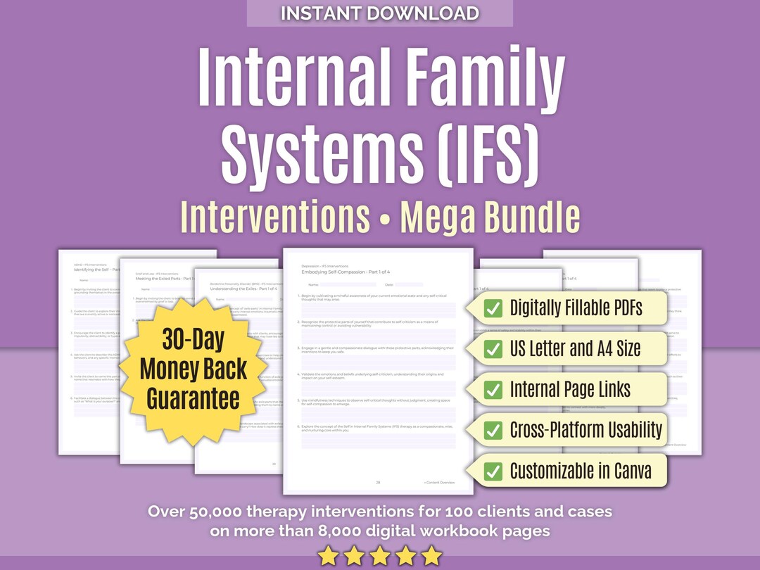 Internal Family Systems (IFS) • Interventions Mega Bundle • Clinical ...