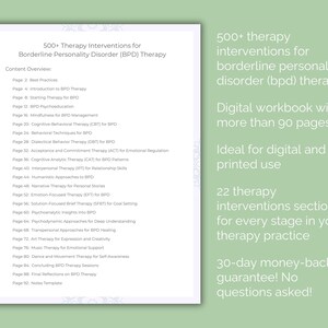 Borderline Personality Disorder (BPD) Therapy Interventions | Therapy ...