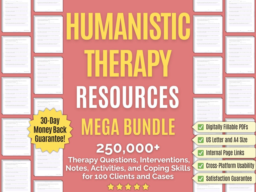 Humanistic Therapy Resources Mega Bundle Humanistic Therapy Resources ...