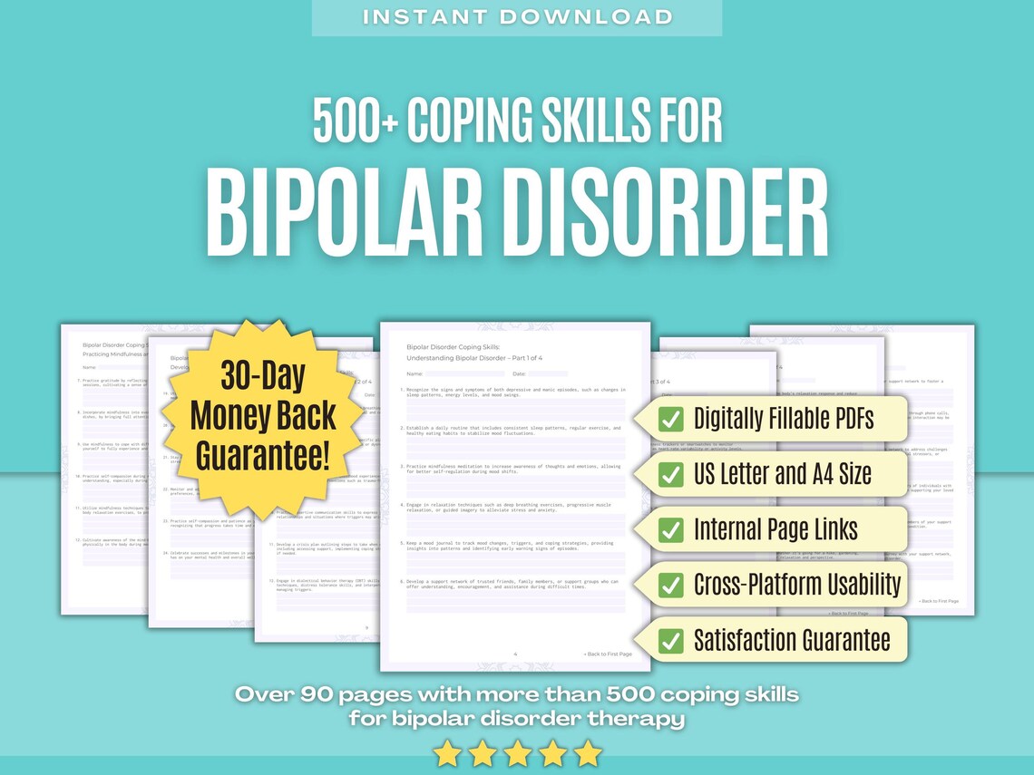 Bipolar Disorder Coping Skills Therapy, Intervention, Strategy ...
