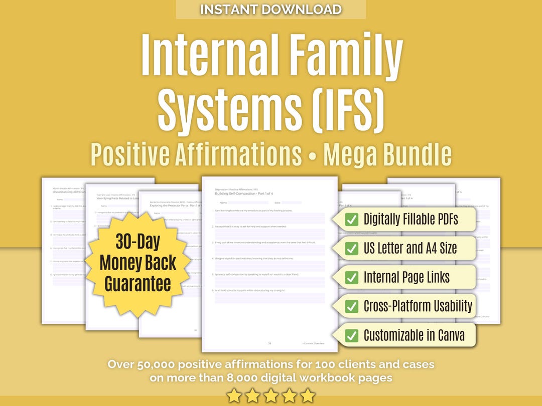 Internal Family Systems (IFS) • Positive Affirmations Mega Bundle ...