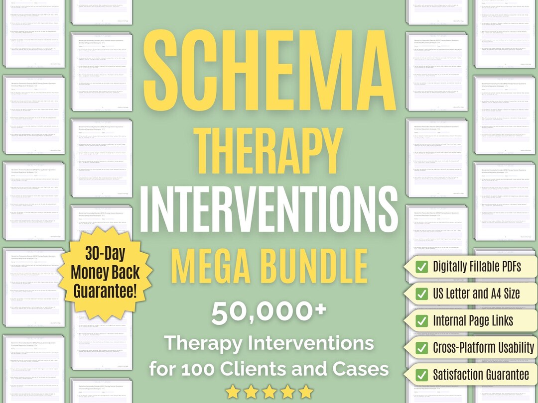 Schema Therapy Interventions Mega Bundle Schema Therapy Interventions ...