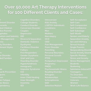 Art Therapy Interventions MEGA Bundle | Art Therapy Interventions ...