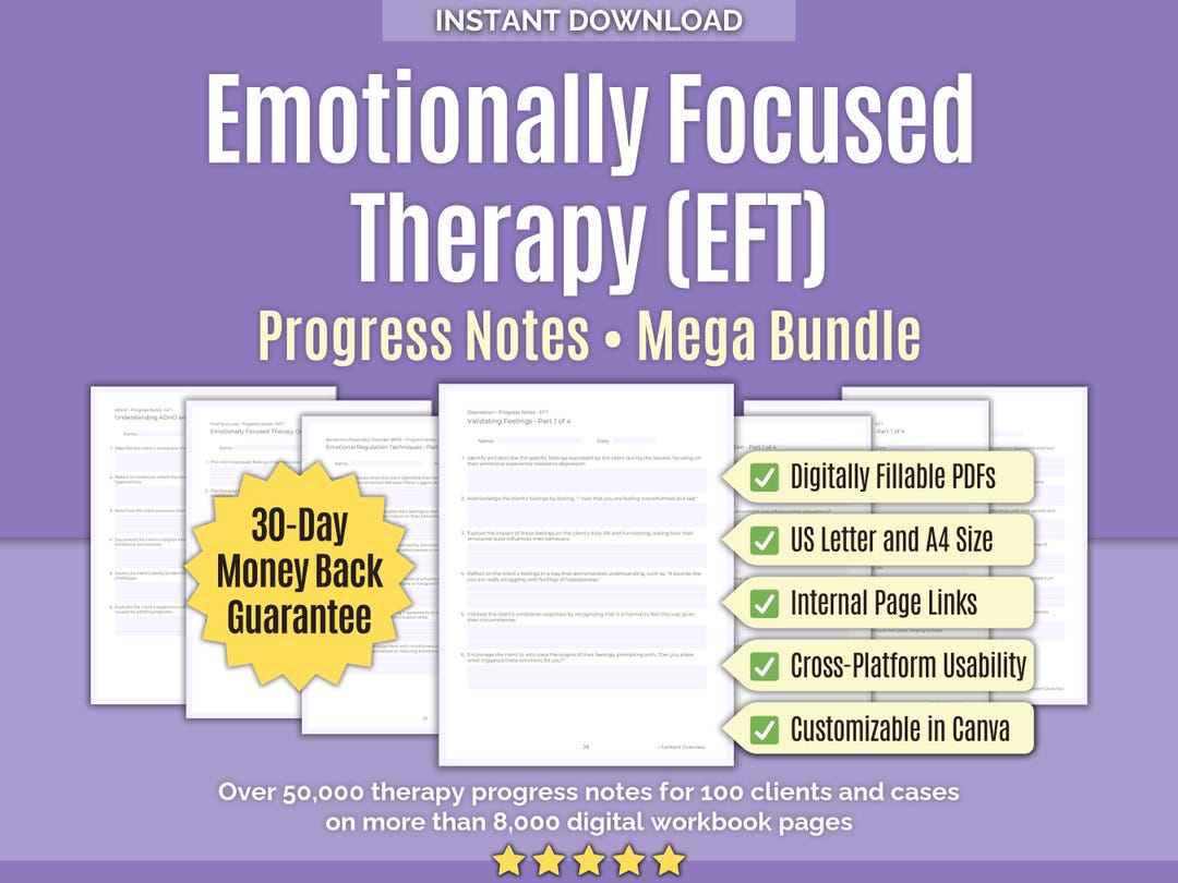Emotionally Focused Therapy (EFT) • Progress Notes Mega Bundle ...