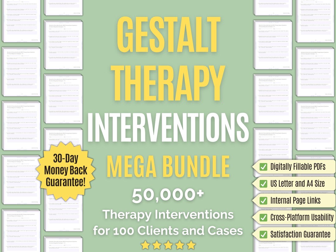 Gestalt Therapy Interventions Mega Bundle Gestalt Therapy Interventions ...