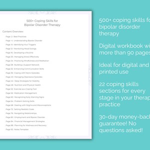 Bipolar Disorder Coping Skills Therapy, Intervention, Strategy ...