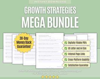 Business Growth Strategies MEGA BUNDLE | Business, Growth, Worksheet ...