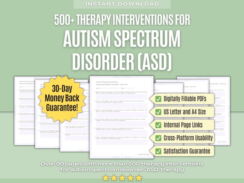 Autism Spectrum Disorder Therapy Interventions | Therapy, Intervention ...