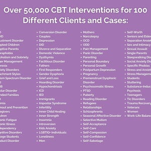 Cognitive Behavioral Therapy (CBT) Interventions MEGA Bundle | CBT ...