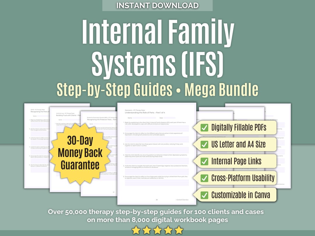 Internal Family Systems (IFS) • Therapy Steps Mega Bundle • Session ...