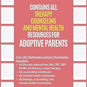 Adoptive Parents Therapy Mega Bundle | Adoptive Parents Counseling ...