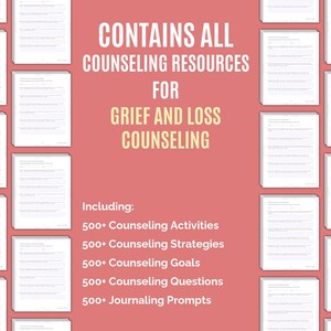 Grief and Loss Counseling Resource Bundle | Counseling Activities ...