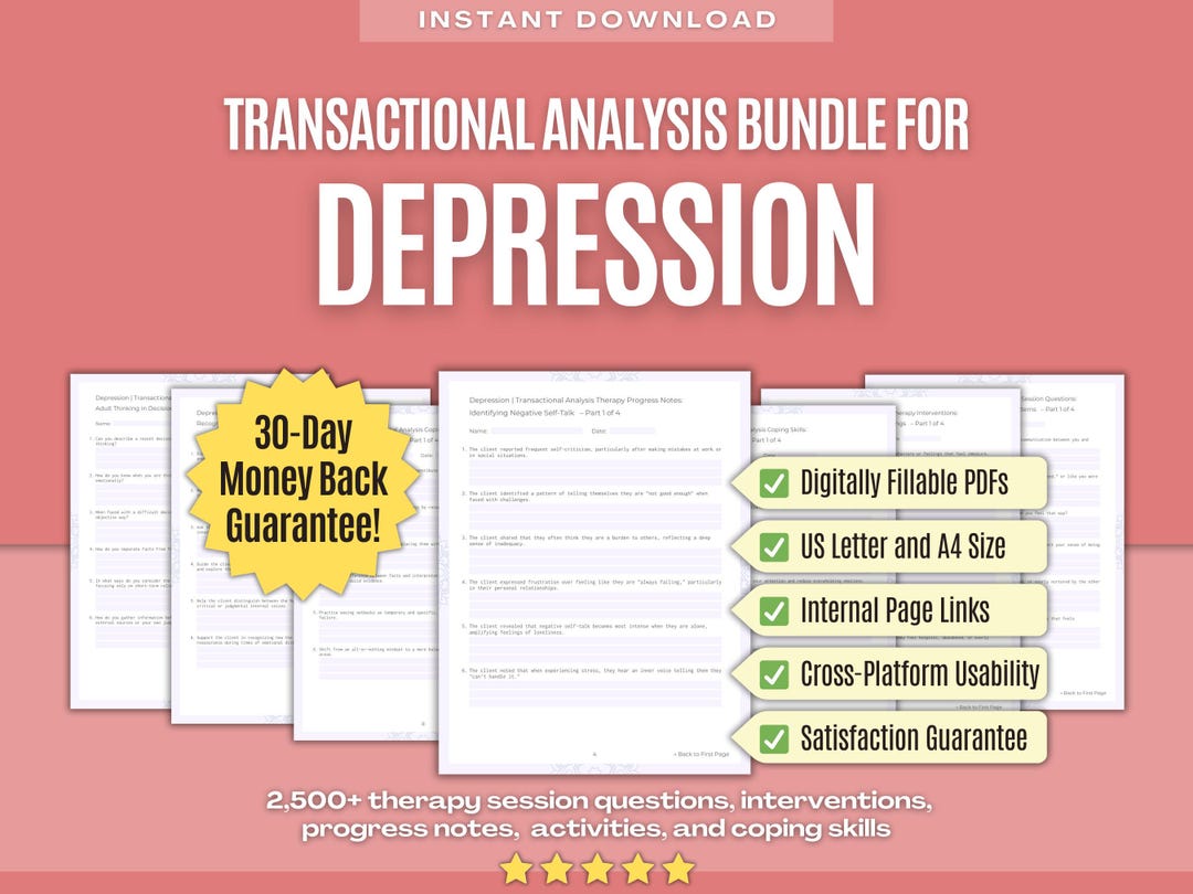 Depression Transactional Analysis Resource Bundle Transactional ...