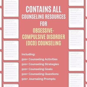 Obsessive-compulsive Disorder OCD Counseling Resource Bundle Counseling ...