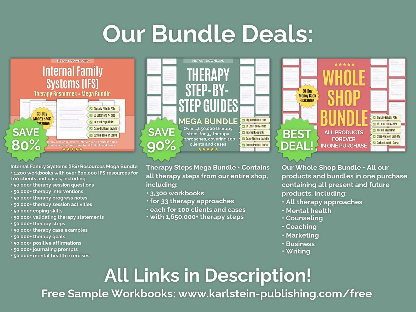 Internal Family Systems (IFS) • Therapy Steps Mega Bundle • Worksheets ...