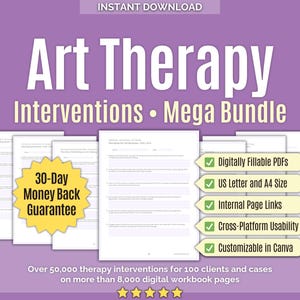 Art Therapy • Interventions Mega Bundle • Clinical Interventions ...