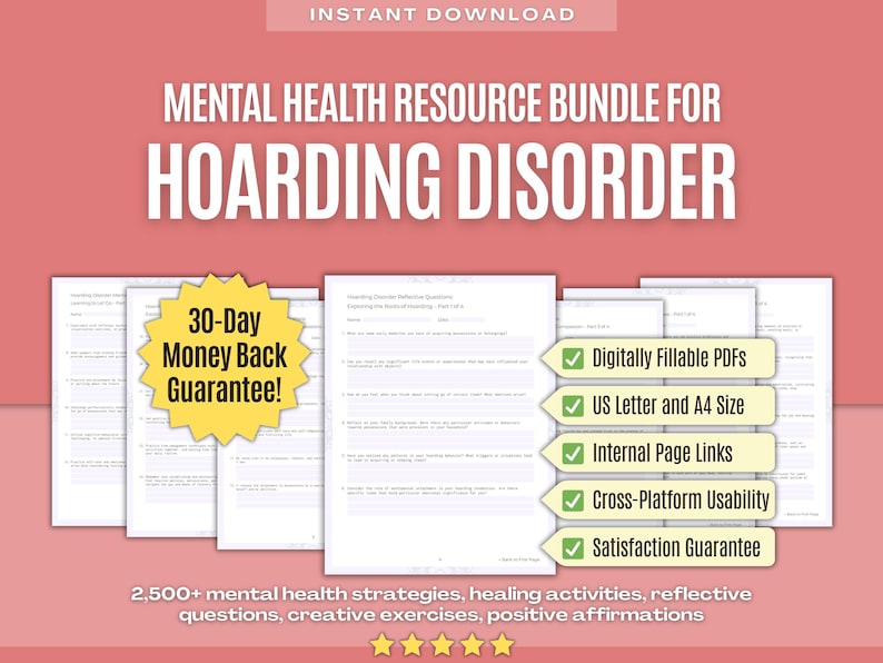 Hoarding Disorder Mental Health Resource Bundle | Mental Health ...