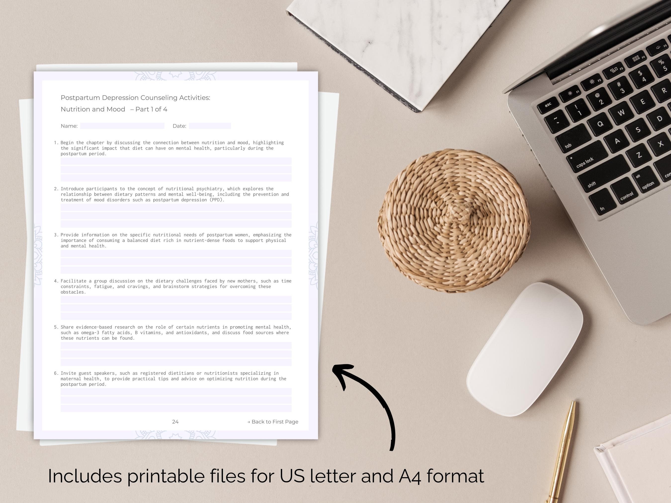 Postpartum Depression Counseling Activities Counseling, Activities ...