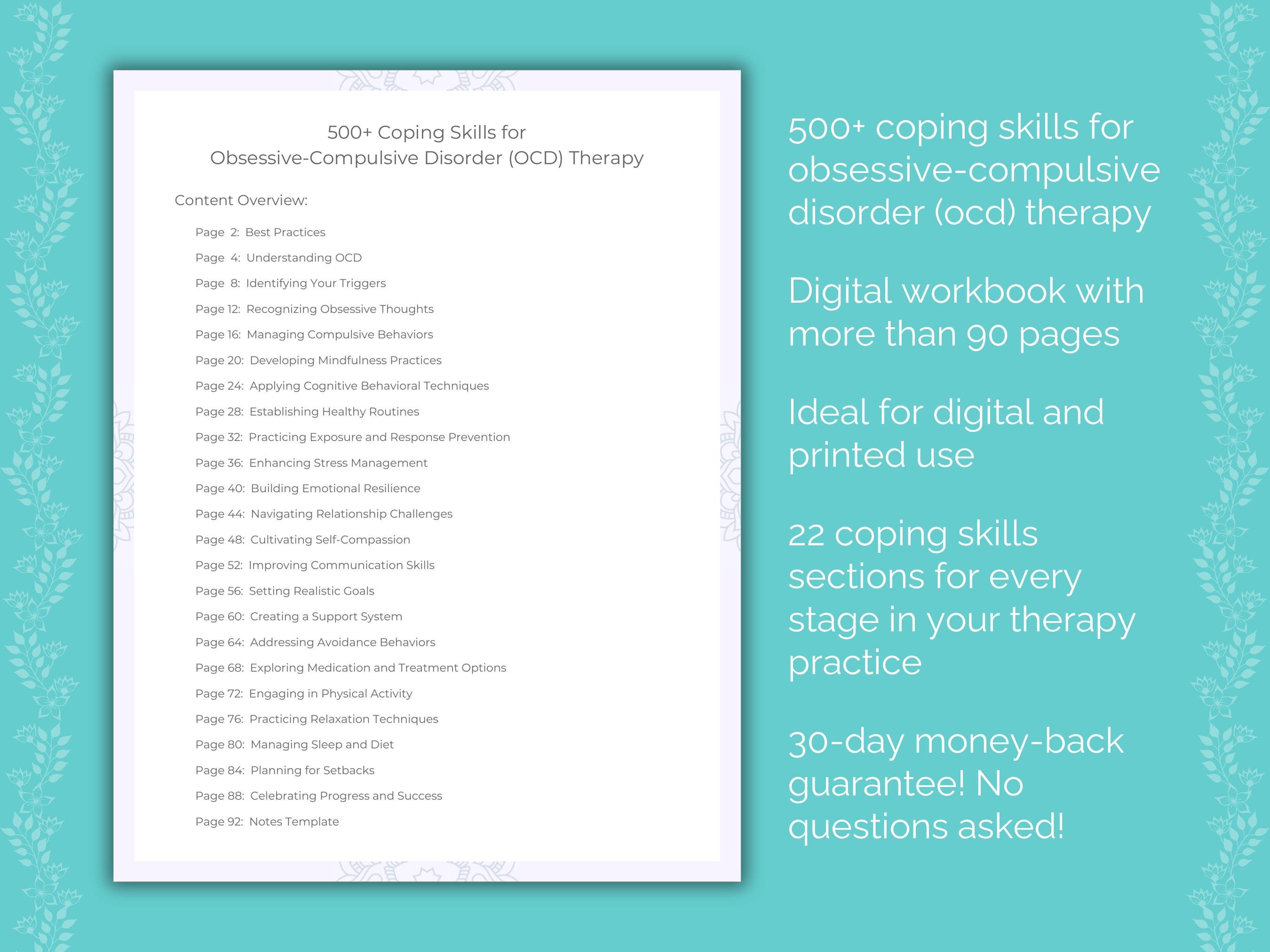 Obsessive-compulsive Disorder OCD Coping Skills Therapy, Intervention ...