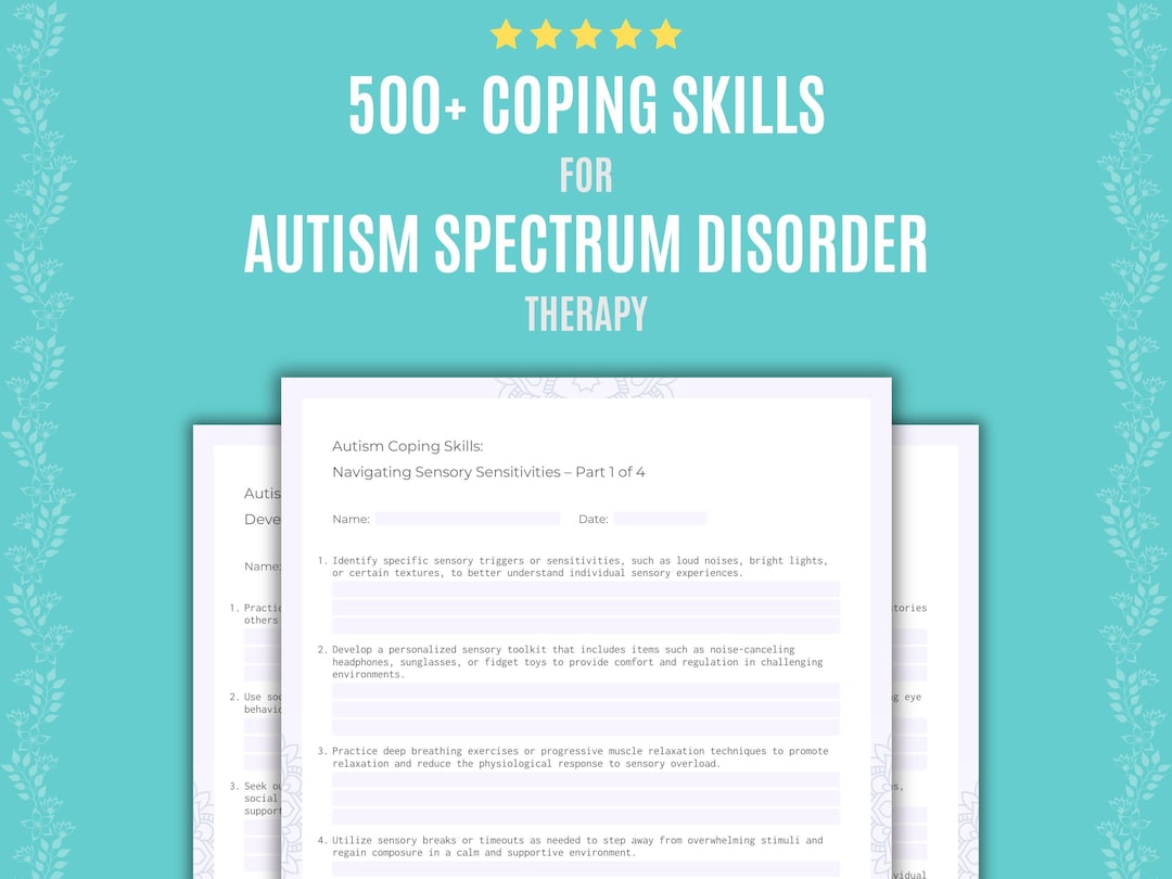 Autism Spectrum Disorder Coping Skills Autism Therapy, Intervention ...