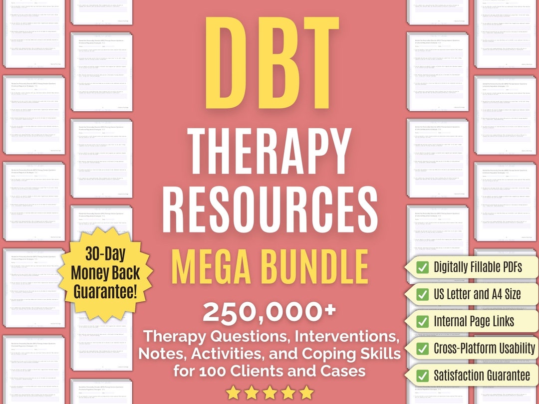 DBT Resources Mega Bundle DBT Therapy Resources Worksheet, Counseling ...
