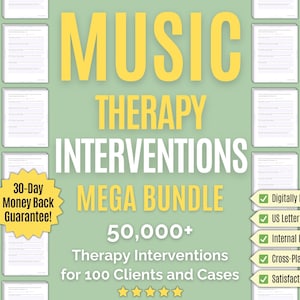 Music Therapy Interventions Mega Bundle Music Therapy Interventions ...