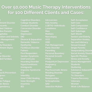 Music Therapy Interventions MEGA Bundle | Music Therapy Interventions ...