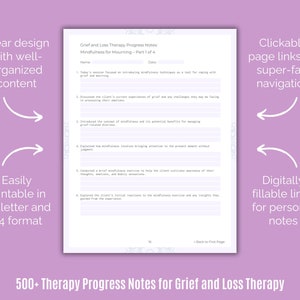 Grief and Loss Therapy Progress Notes | Therapy, Note, Therapist ...