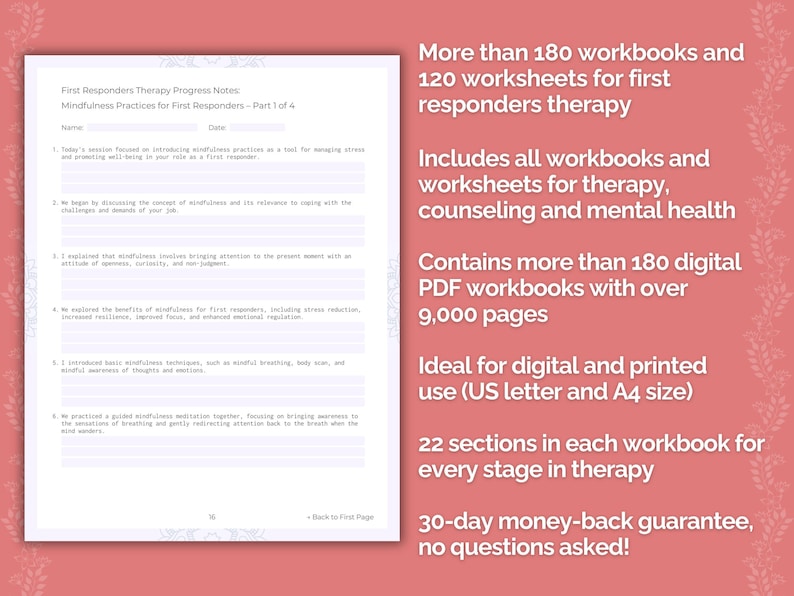 First Responders Therapy Mega Bundle | First Responders Counseling ...