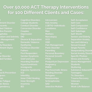 Acceptance and Commitment Therapy ACT Interventions Mega Bundle ACT ...